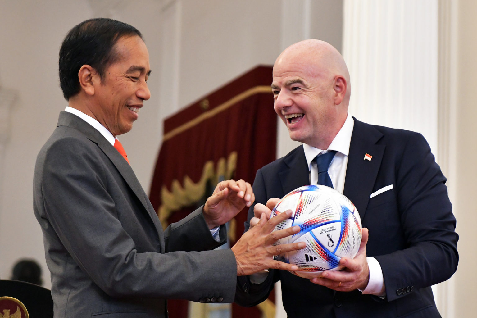 Sekretariat Kabinet Republik Indonesia | Sambut Presiden FIFA di Istana ...